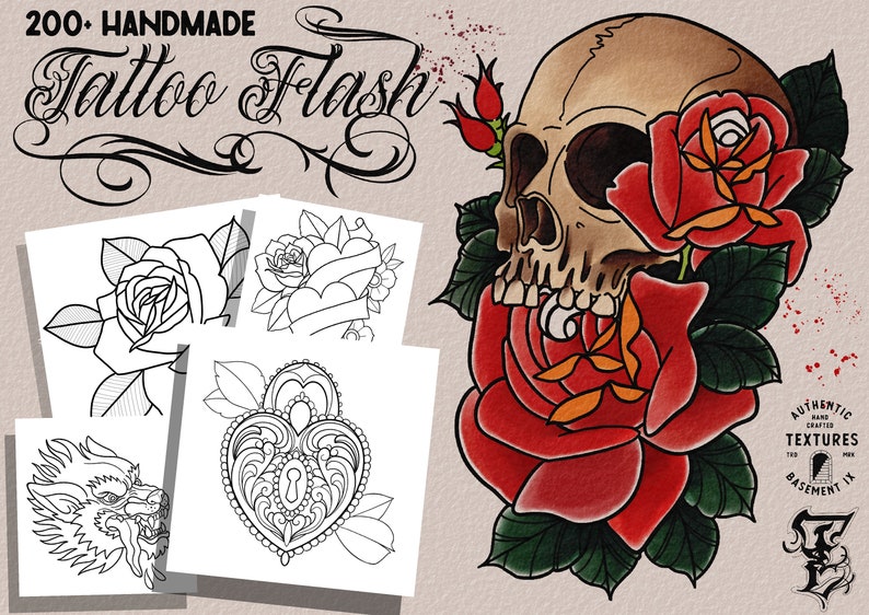 Artists Favorites Vol.2 Handmade Tattoo Flash Collection - Etsy