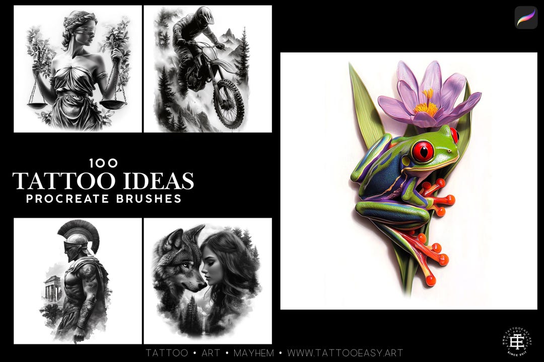 Procreate, 100 Tattoo Ideas ~ Custom References - Etsy