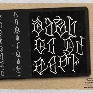 Fond Noir.iii / Calligraphy Art for Procreate - Etsy