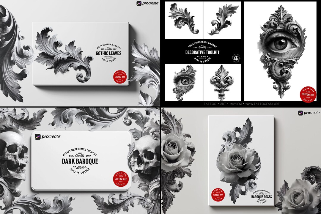 The Baroque Master Collection, Hundreds of Ornaments, 6 Bundles in One ...