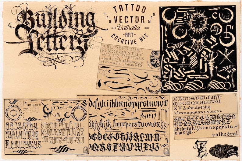 Building Letters Vol.1 / Vector Construction Kit - Etsy