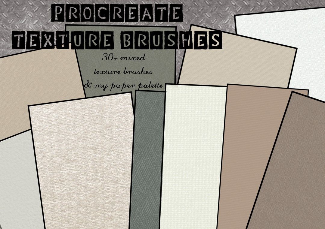My Collection of Procreate Essential Paper Texture Brushes & - Etsy