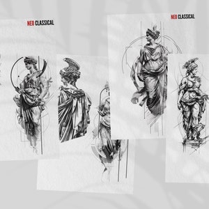 Neo Classical, Custom Fine Art Tattoo References, Pdf & 100 Procreate ...