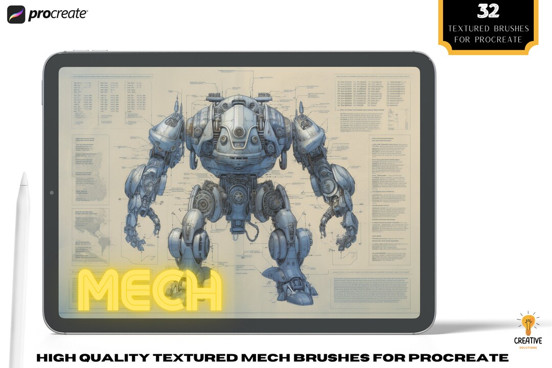 Buy Procreate, Mech Texture Brushes Texturemania Online in India - Etsy