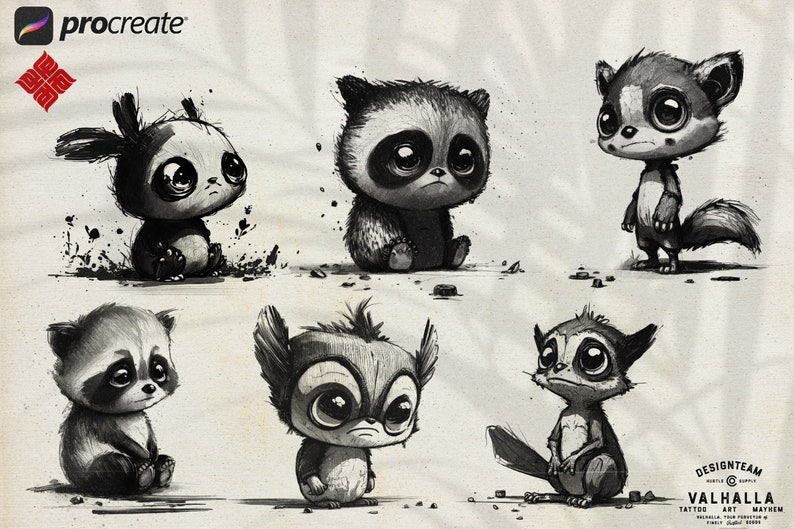 Animal Sketch Reference Bundle for Procreate - Etsy