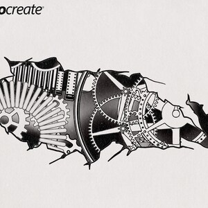 Biomech Diy Kit for Procreate Mech / Steampunk - Etsy