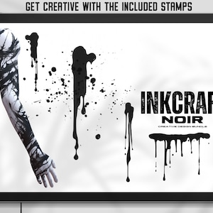 Procreate Inkcraft Noir Dark Goth Inspired Ink Designs, Calligraphy Art ...