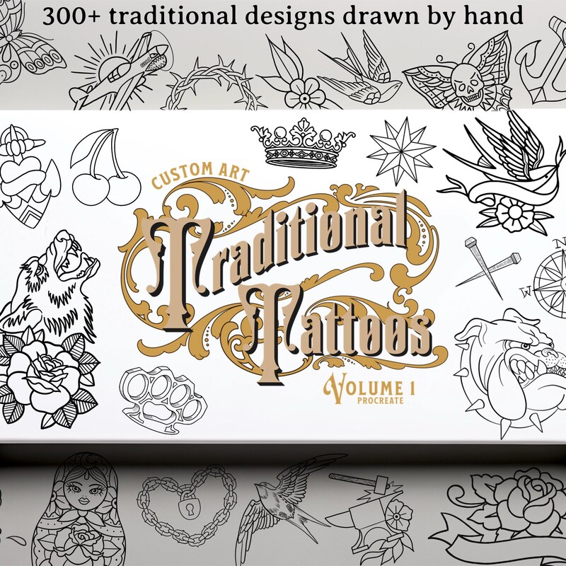 Tattoo Flash Outline - Etsy