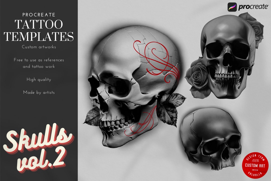 Tattoo Builder / Construction - Skulls Vol.2 50 + + Custom Made Skull ...