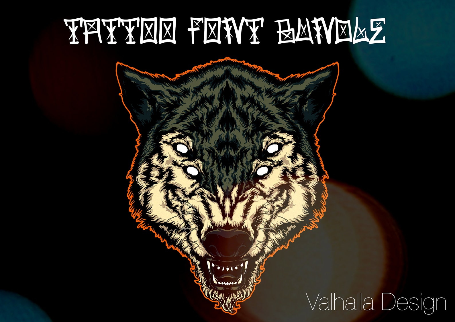 Valhalla Custom Tattoo Fonts Bundle - Etsy