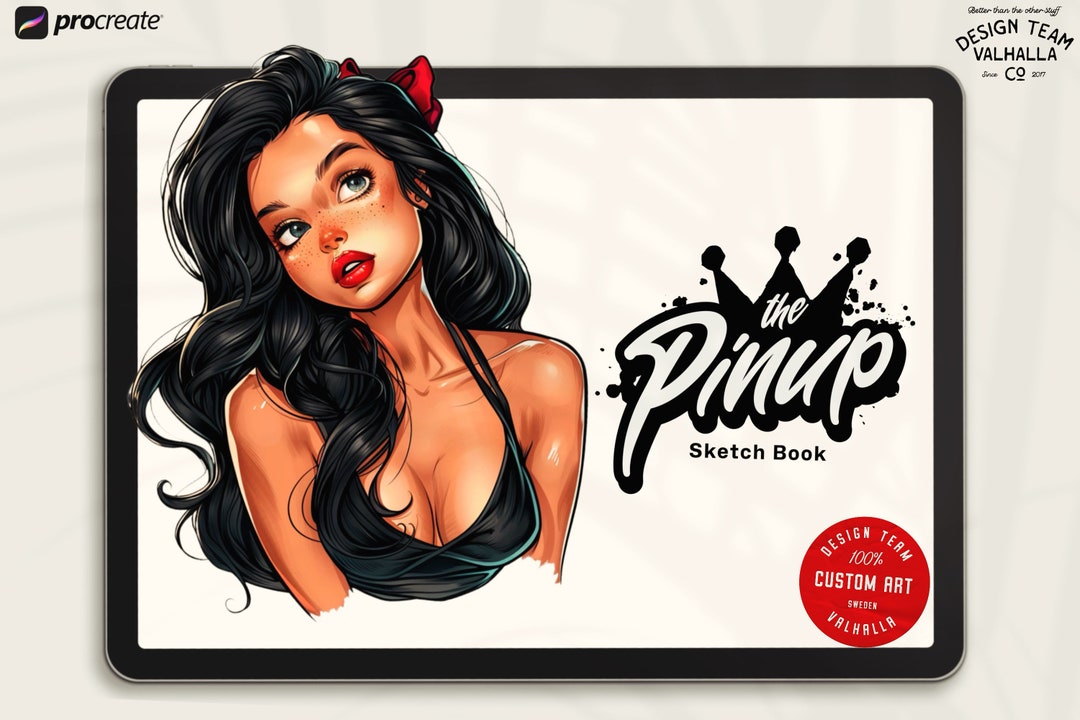 The Pinup Sketch Book, 100+ Comic Inspired Cute Lady References for Procreate! - Etsy