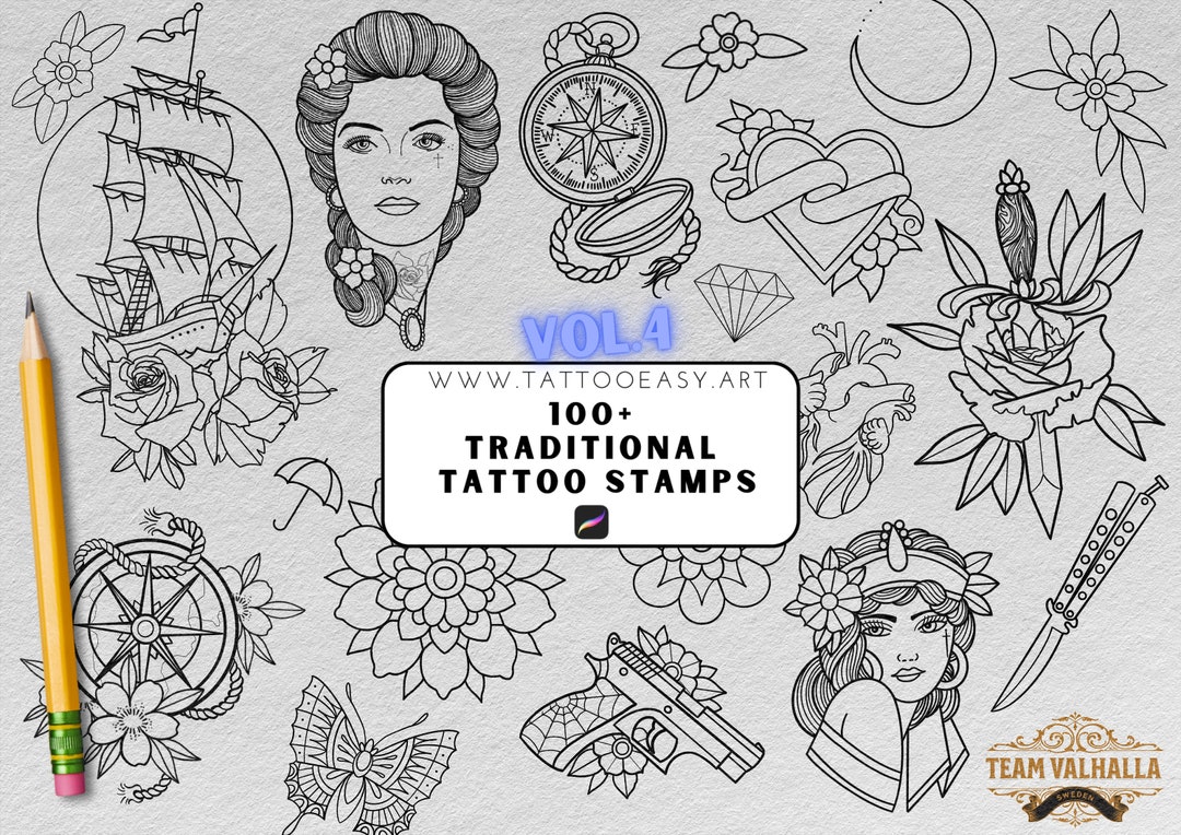 Traditional Vol.4, 100+ Hand Drawn References for Procreate - Etsy