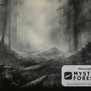 Procreate, Forest Background Brushes 2 Texturemania - Etsy