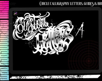 Procreate Tattoo Fonts Stamps Tattoo Font Brushes Graffiti - Etsy