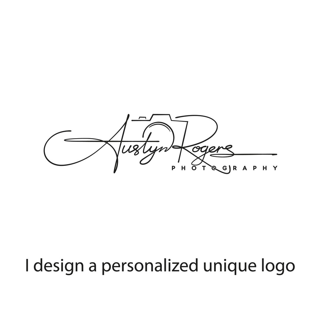 Handcrafted Photography Signature Logo, Handwritten Photography Logo ...