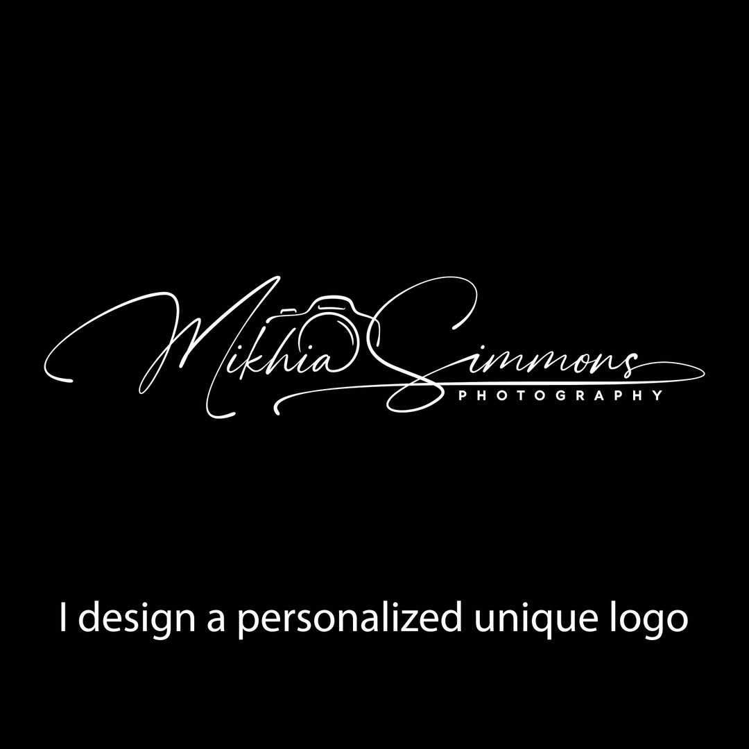 Photography Signature Logo, Camera Logo Design, Photographer Logo, Lens ...