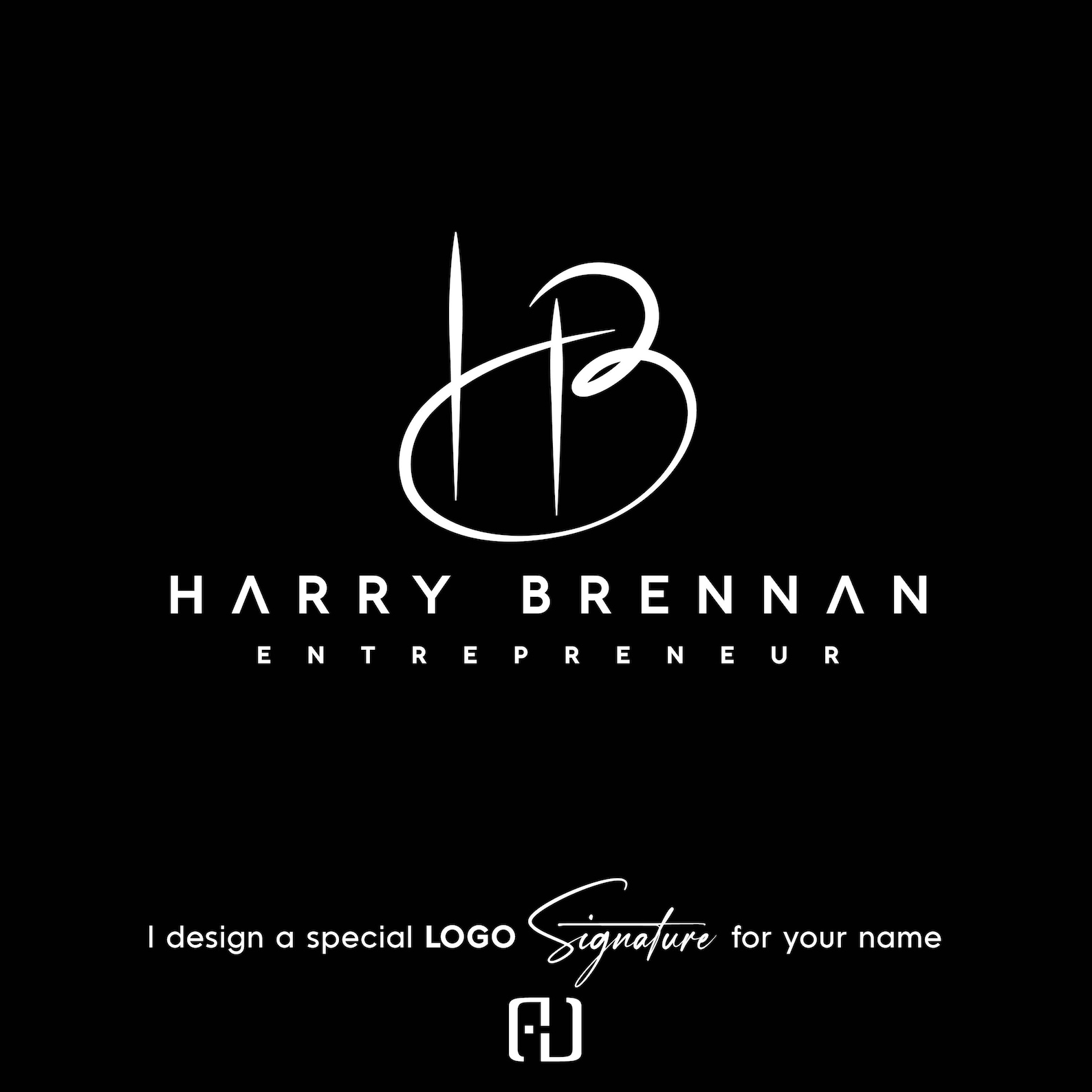 Custom Handwritten Initials Logo Design: Signature Letters Logo, Modern ...