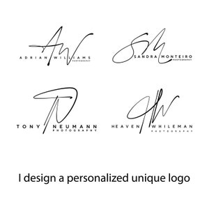 Modern Letter Signature Logo Design, Hand Writing Initials Logo Design ...