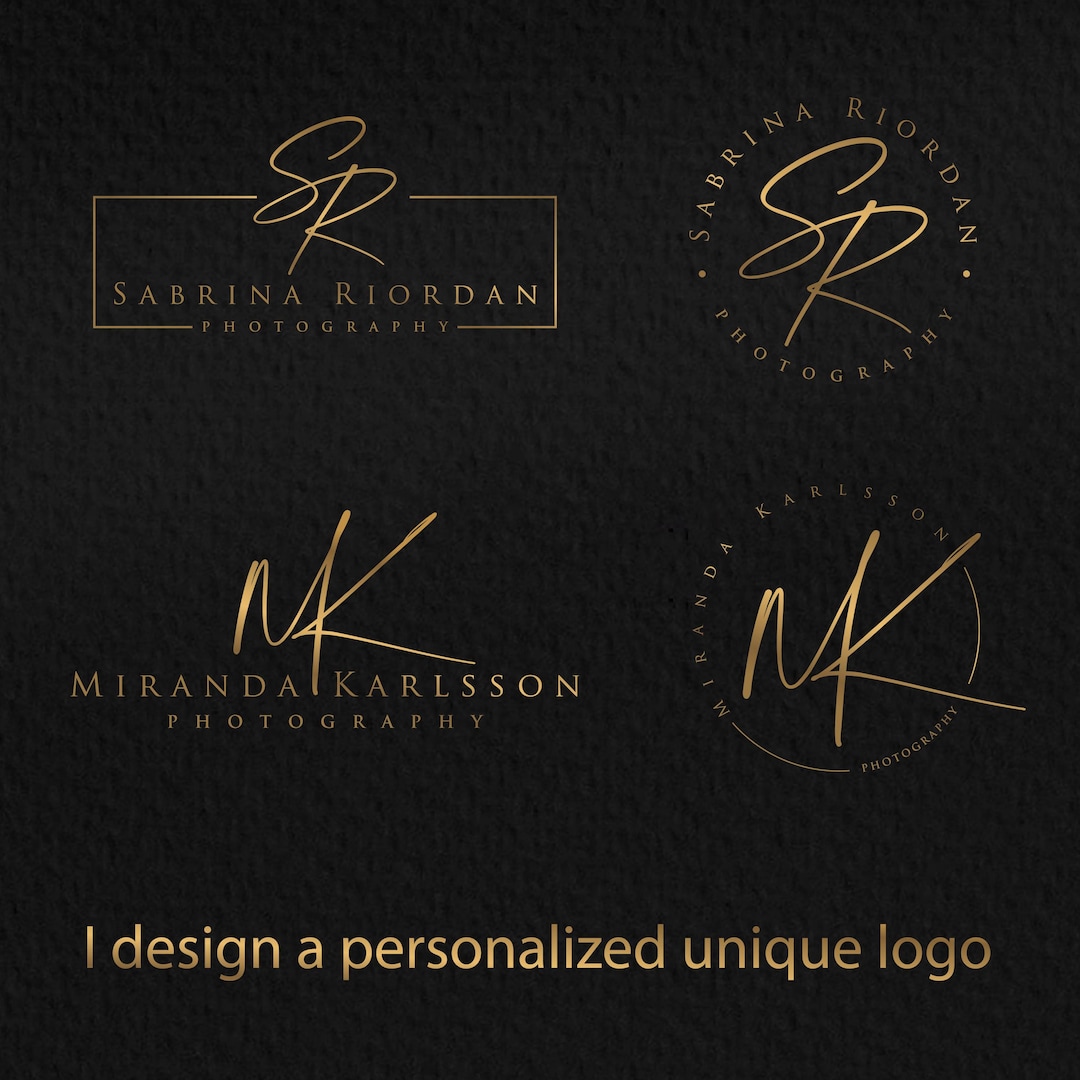 Minimal Initials Handwritten Logo Design, Modern Letters Signature Logo ...