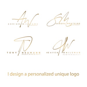 Modern Letter Signature Logo Design, Hand Writing Initials Logo Design ...