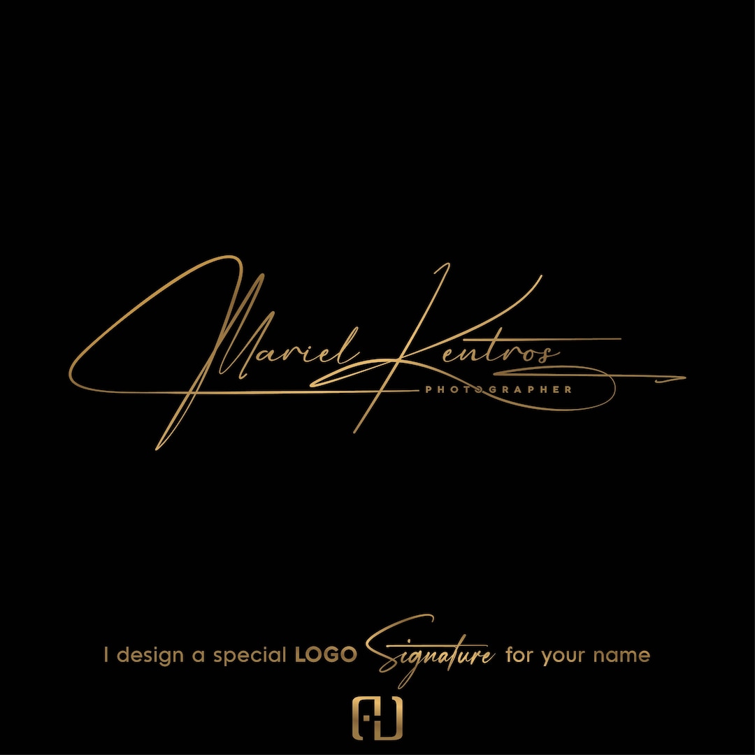 Transparent Signature Logo, Handwriting Logo Design, Entrepreneur ...