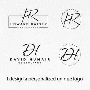 Modern Initials Logo Design, Custom Letters Logo, Name Initials Logo ...
