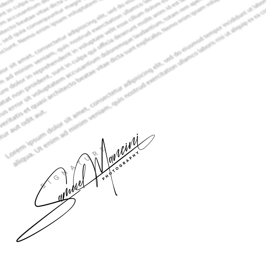 Personalized Signature Logo Design, Professional Handwritten Logo ...