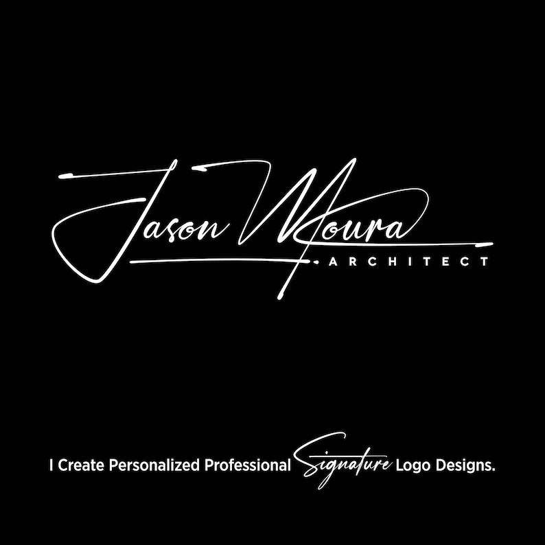Handwritten Signature Logo Design: Modern Handwritten Logos, Watermark ...