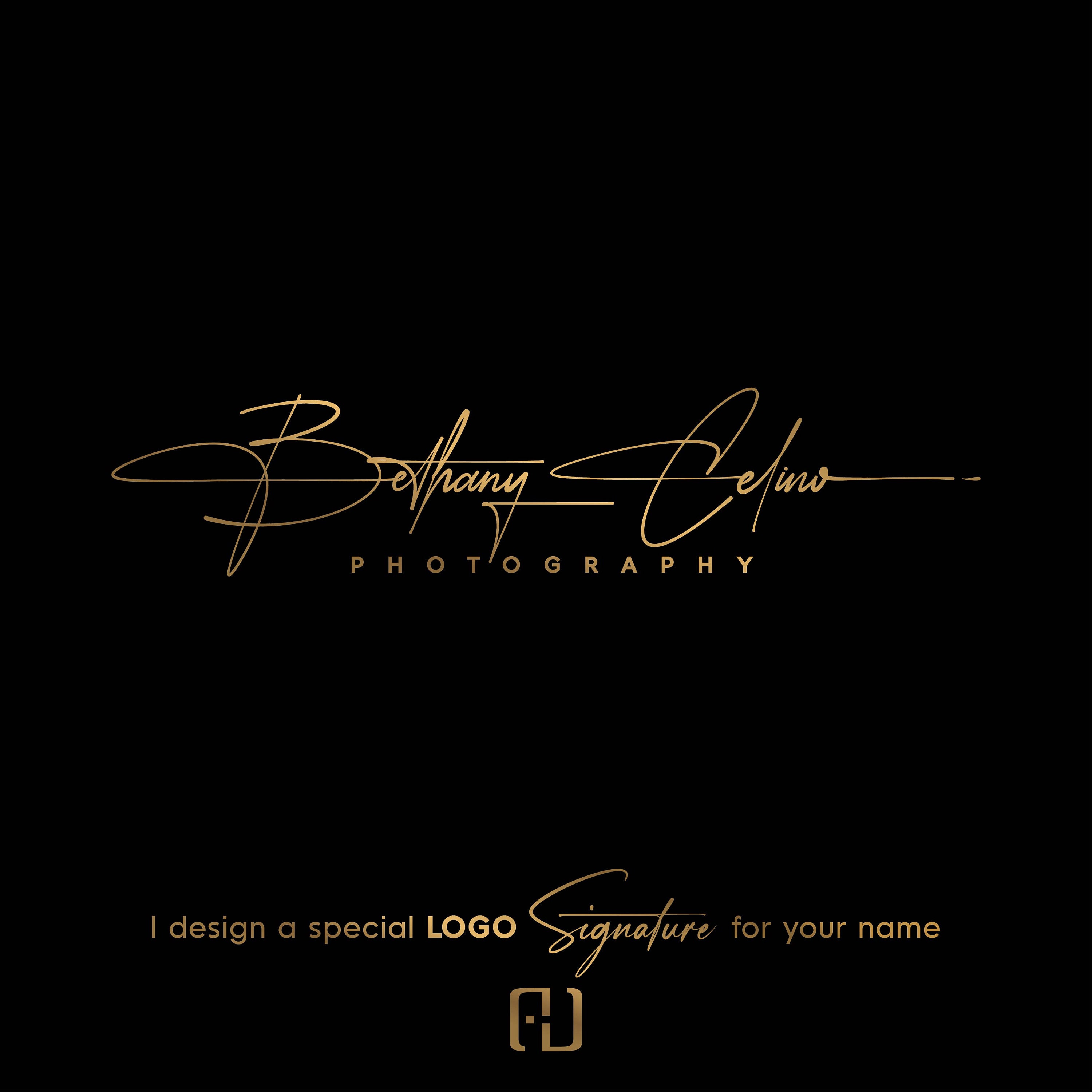 Photography Logo, Custom Signature Logo, Personalized Signature Logo ...
