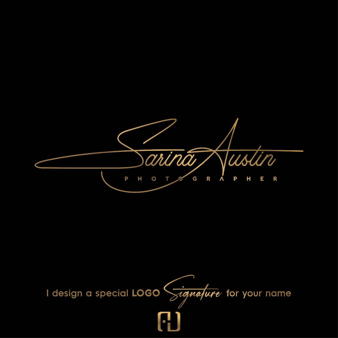 Photographer Signature Logo, Handwriting Logo, Watermark Signature ...