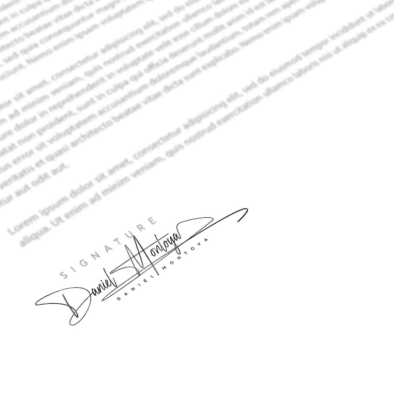 Custom Hand Signature Design: Minimalist Professional Signature - Etsy