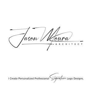 Handwritten Signature Logo Design: Modern Handwritten Logos, Watermark ...