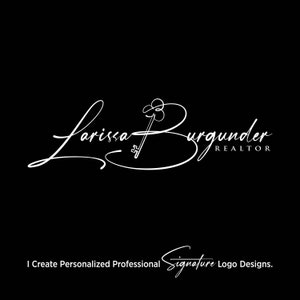 Personalized Real Estate Logo Design, Handwritten Realtor Logo, Key ...