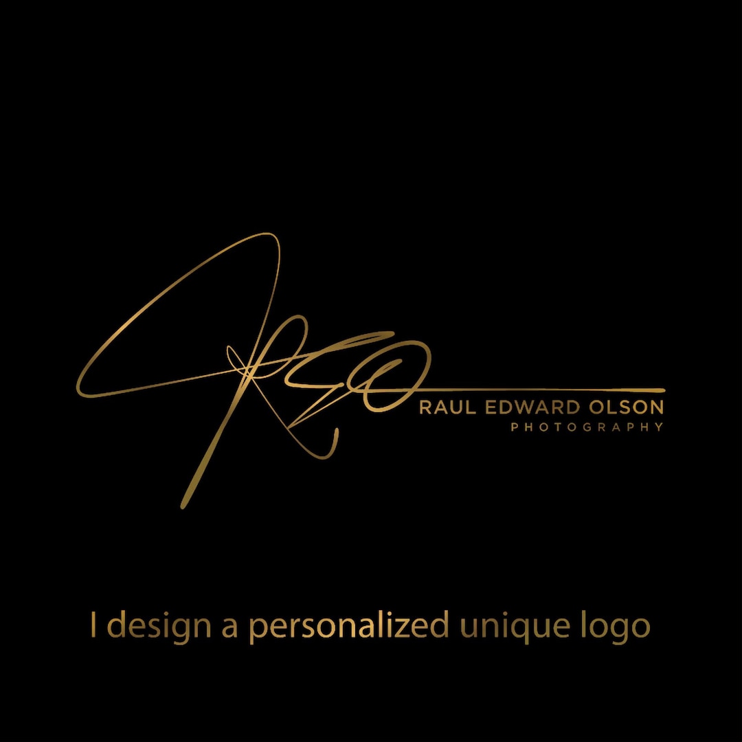 Minimal Custom Initials Logo Design, Signature Initials Logo ...
