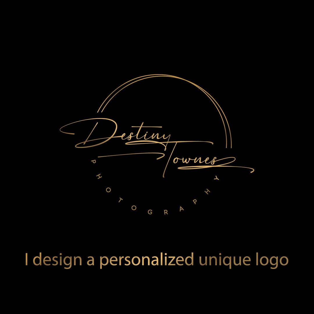 Personal Handwritten Logo Design, Unique Signature Logo, Circle ...