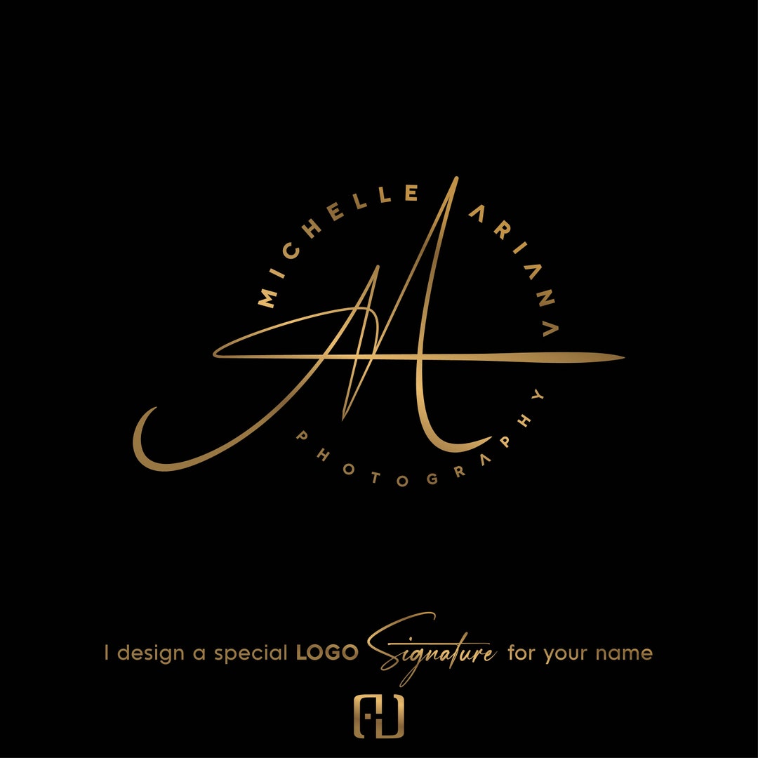 Custom Initials Circle Logo Design: Signature Letters Logo - Etsy