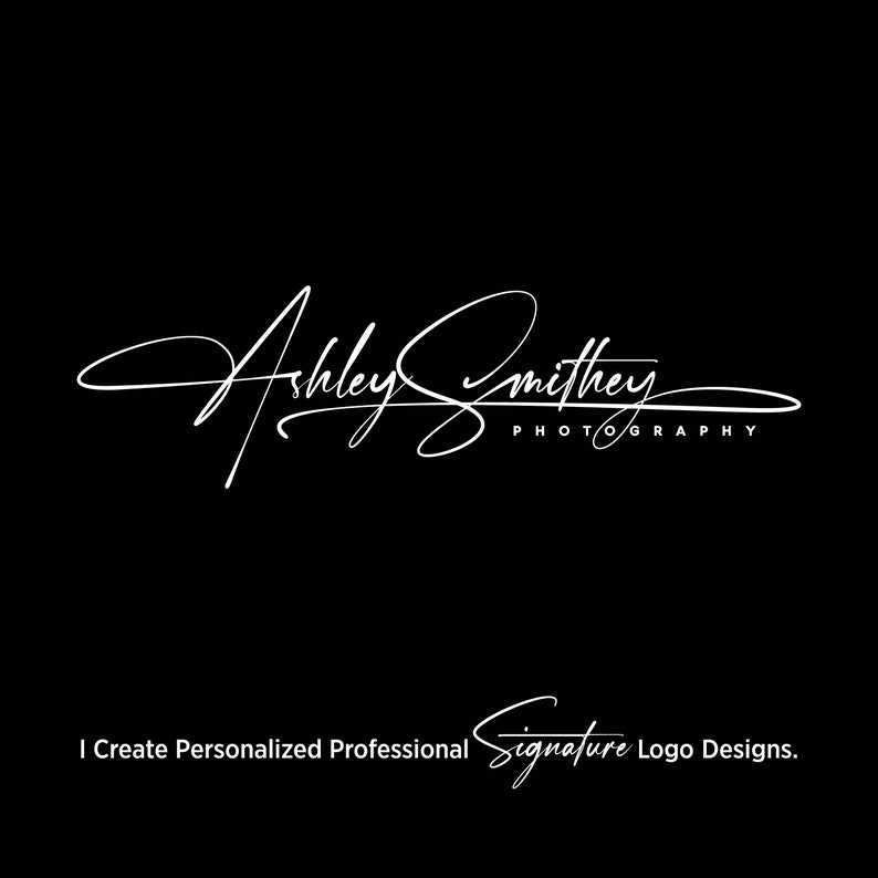 Custom Handwritten Signature Logo: Personal Calligraphy Logos ...