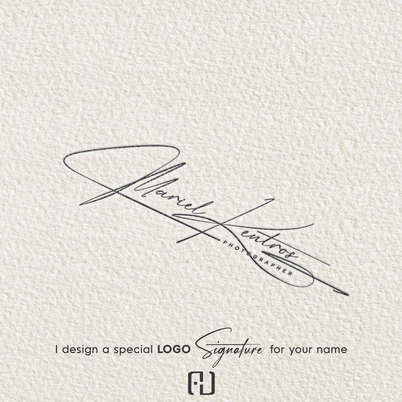 Custom Minimal Signature Logo Design: Elegant Logos - Etsy