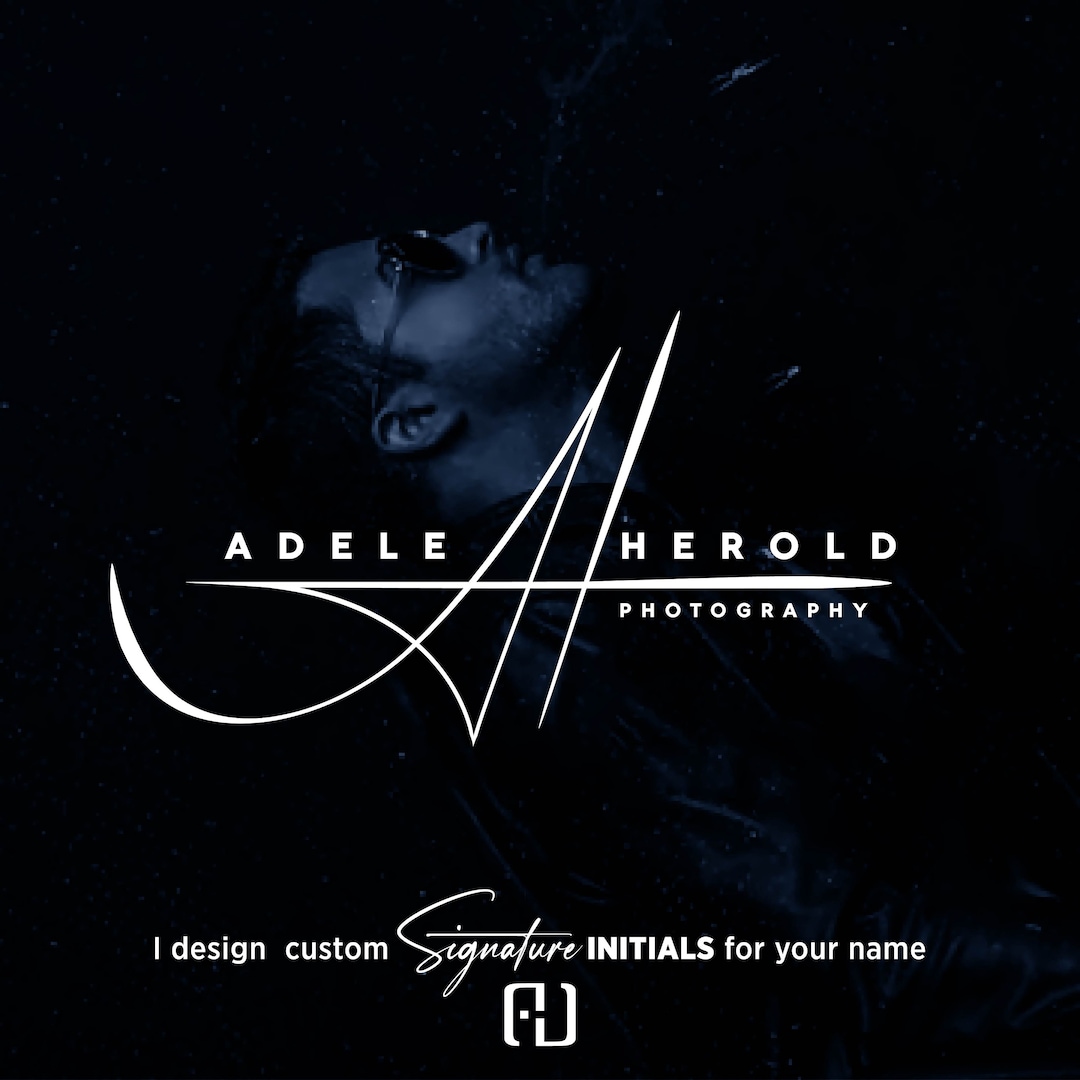 Personalized Photography Logo, Initials Signature Logo, Custom Initials ...