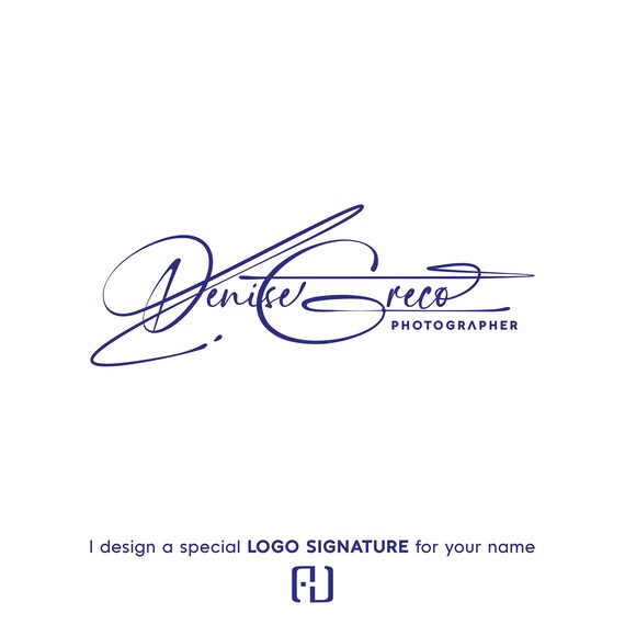 Calligraphy Signature Signature Logo Personal Custom - Etsy