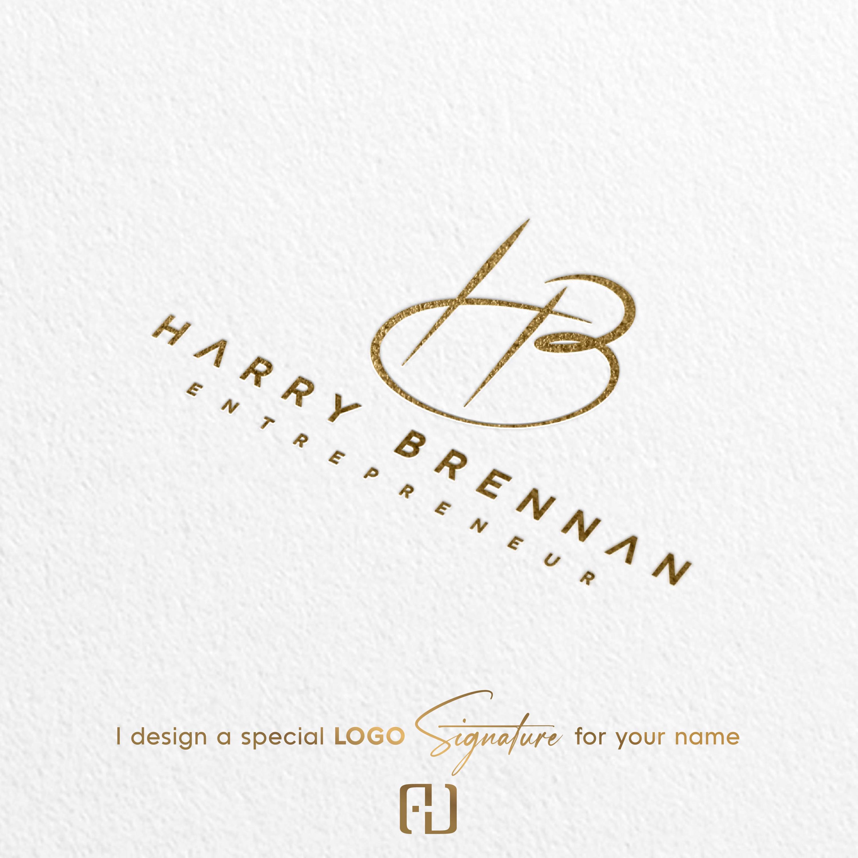 Custom Handwritten Initials Logo Design: Signature Letters Logo, Modern ...