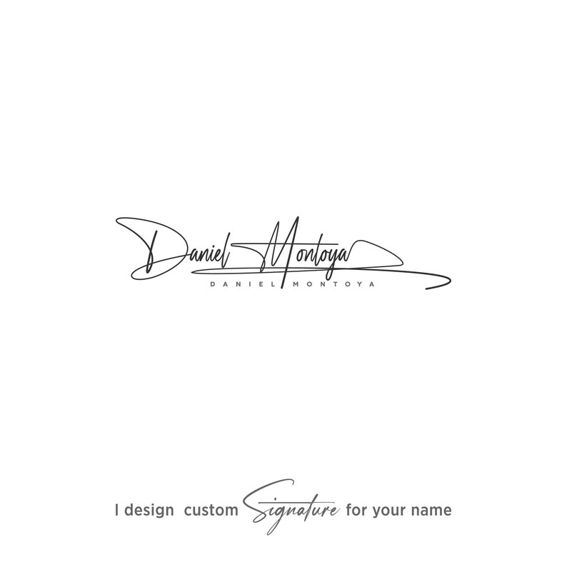 Custom Hand Signature Design: Minimalist Professional Signature - Etsy