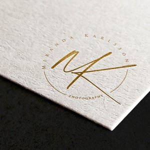 Minimalist Initials Logo Design: Modern Cursive Letters Logos, Elegant ...