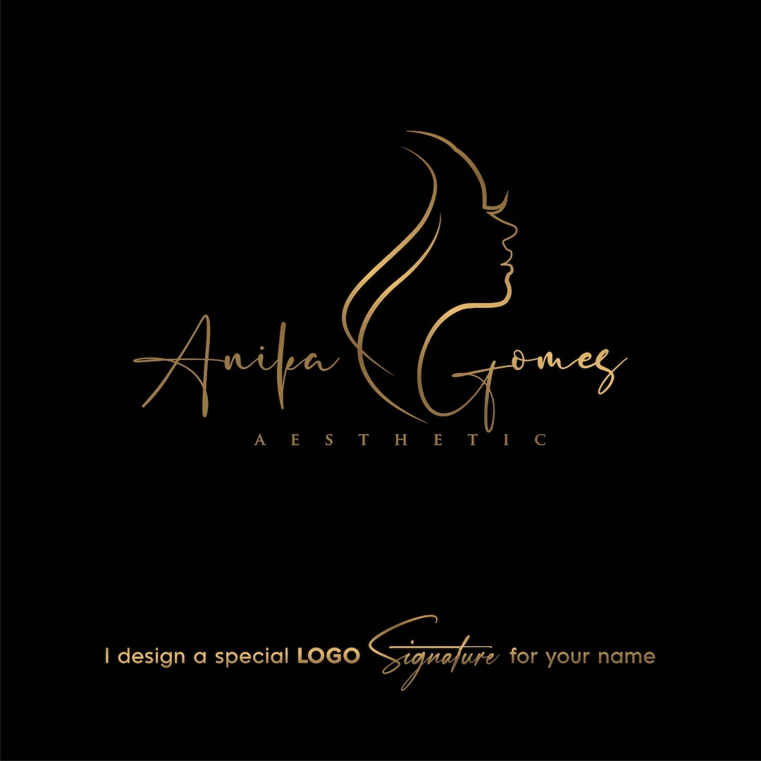 Aesthetic Logo Design, Aesthetic Handwritten Logo, Beauty Logo, Eyebrow ...