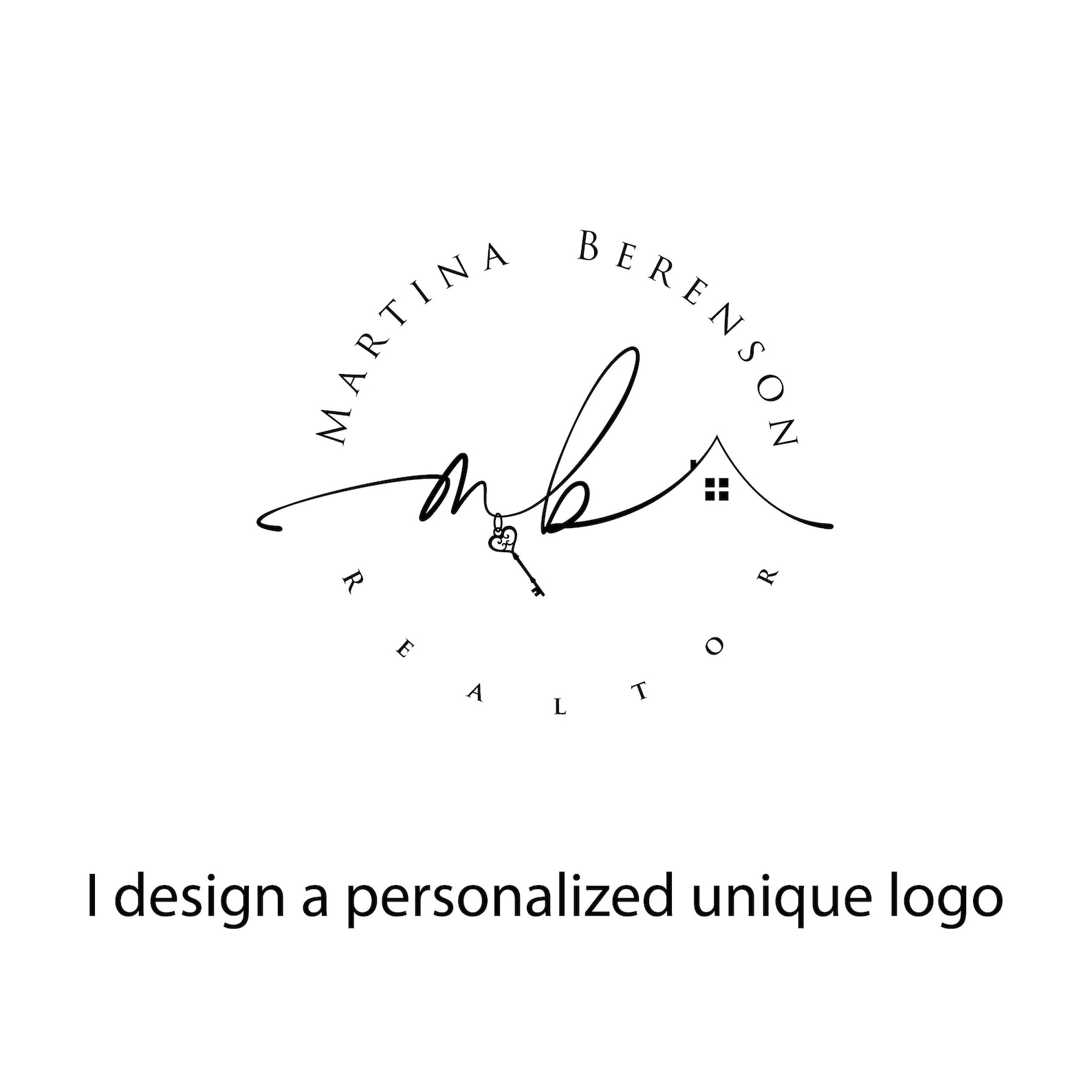 Initials Real Estate Logo Design, Luxury Initials Realtor Logo, Circle ...