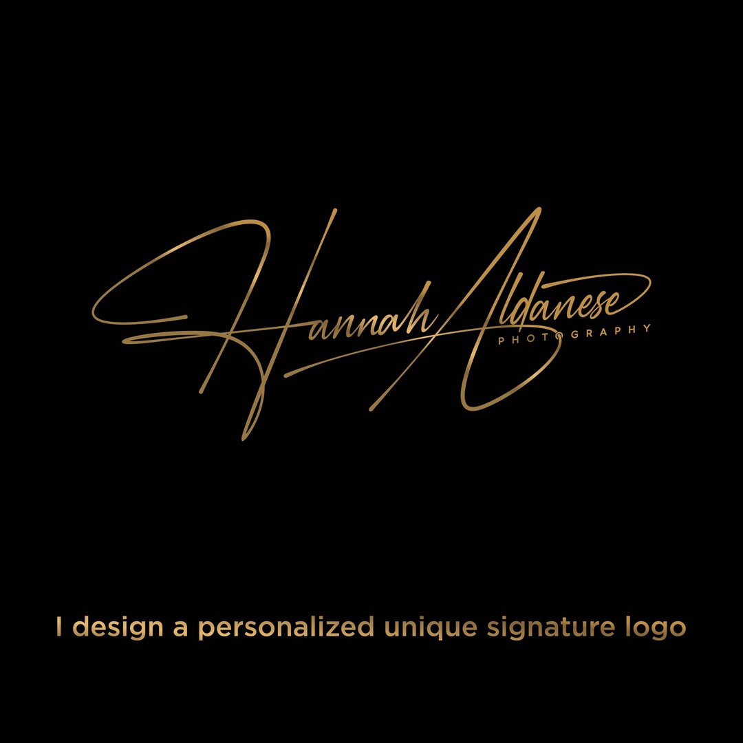 Professional Signature Logo, Personalized Signature Logo, Photography ...