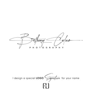 Photography Logo, Custom Signature Logo, Personalized Signature Logo ...