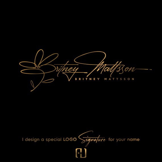 Florist Signature Flower Logo Signature Daisy Logo - Etsy