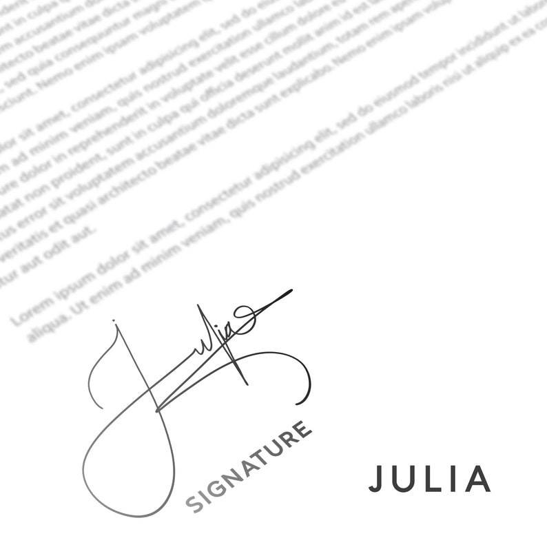 Hand Signature Manager Signature Custom Signature - Etsy