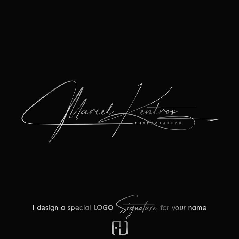 Custom Minimal Signature Logo Design: Elegant Logos - Etsy